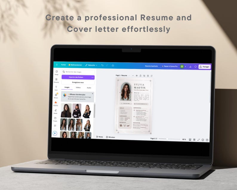 Aesthetic Resume Professional Modern & Professional Resume Resume With ...