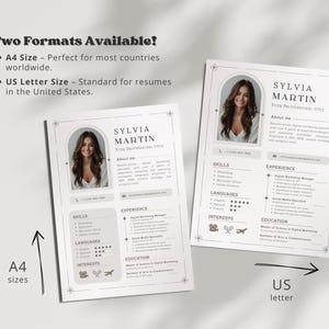 Aesthetic Resume Professional, Professional CV Template Canva, Resume ...