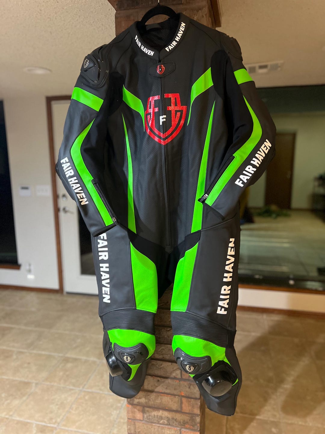 Customised Motorcycle Suit, One Piece Leather Racing Suit, Original Cow ...