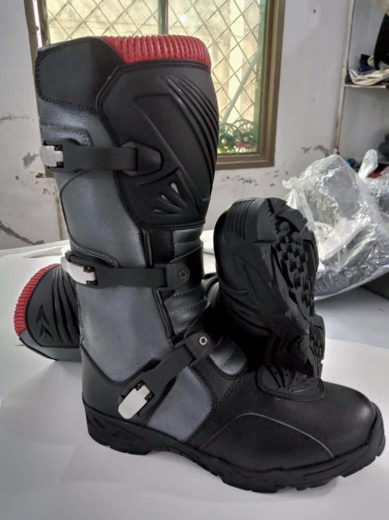 ADVENTURE MOTORCYCLE RIDING Boots for Unisex — Off-road Racing Shoes ...