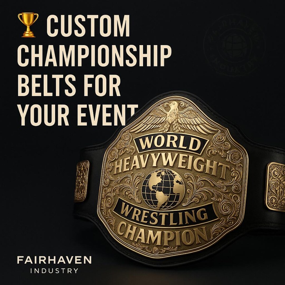 Custom Championship Belt Trophy Personalized Gold Plated Award for ...