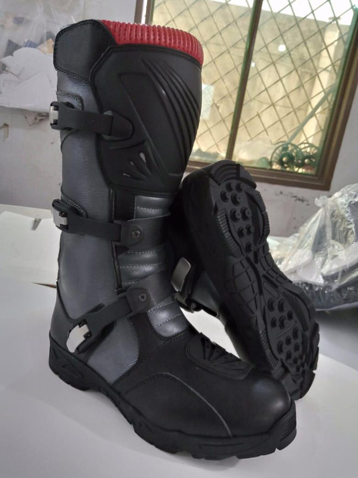 ADVENTURE MOTORCYCLE RIDING Boots for Unisex — Off-road Racing Shoes ...