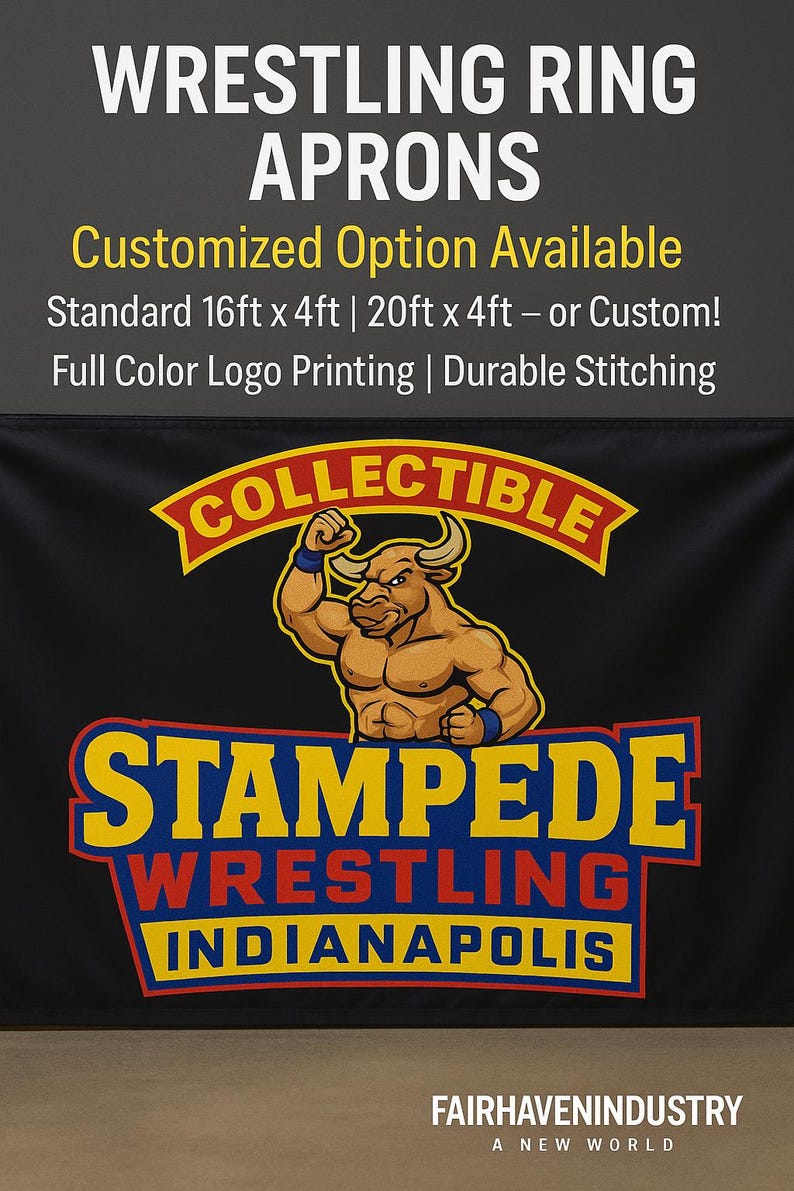 Custom Ring Apron / Skirt – Boxing, Wrestling & MMA Ring Branding - Etsy