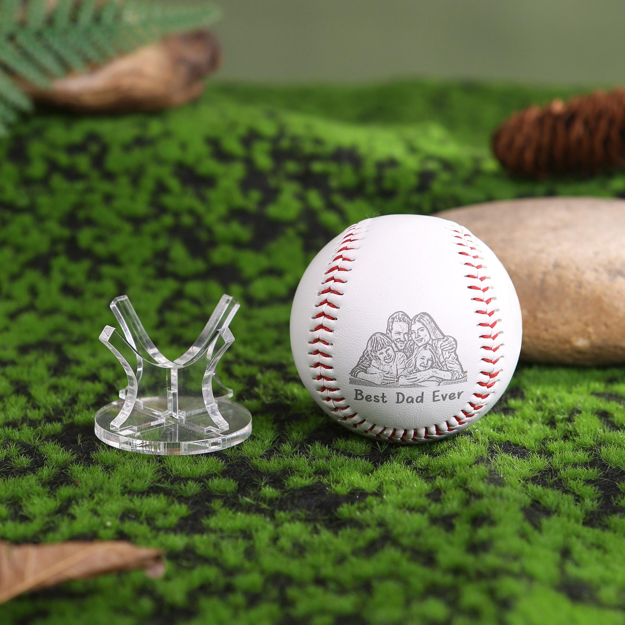 Custom Photo Baseball Engraved, Personalized Your Kids Picture Keepsake ...
