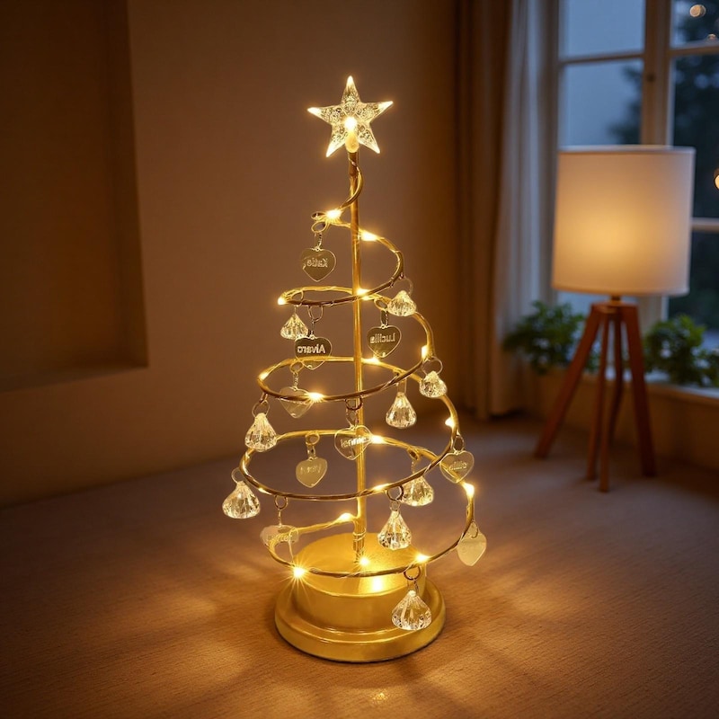 Tabletop Metal Xmas Tree - Etsy