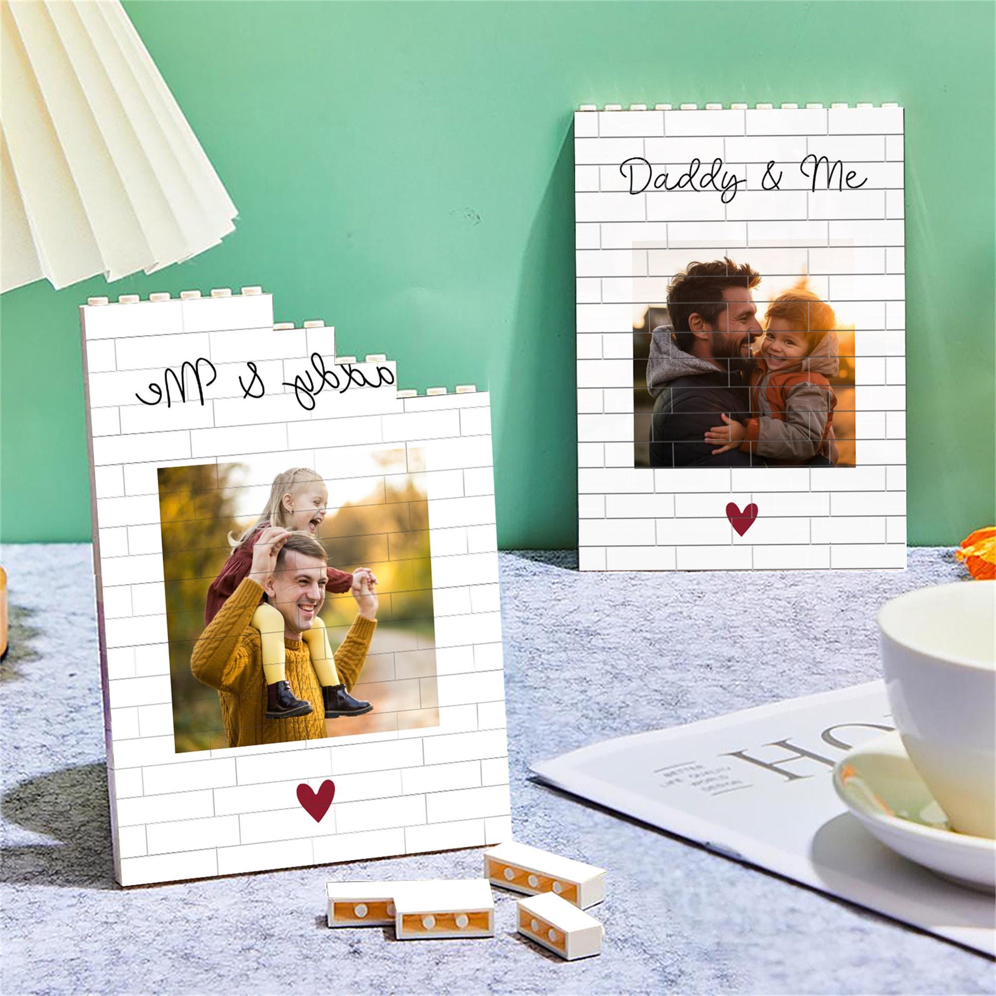 Custom Daddy & Me Photo Building Brick Buliding Block,personalised ...