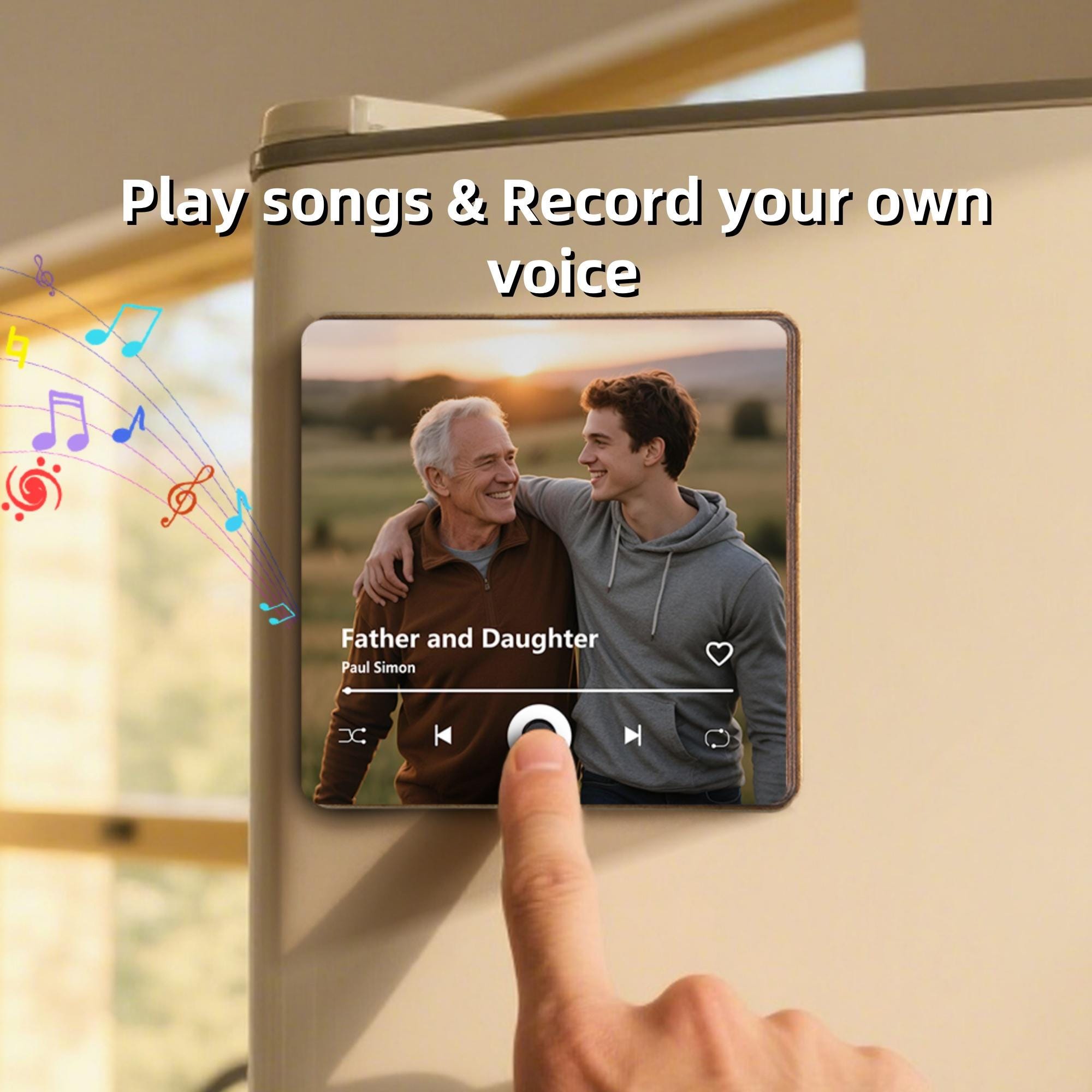 Personalized Music Fridge Magnet, Custom Play Song&record Your Own ...