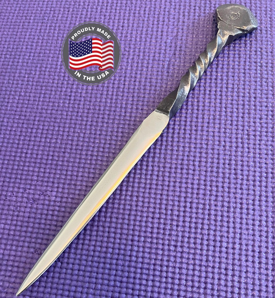 Hand Forged Railroad Spike Dagger / Letter Opener - Etsy