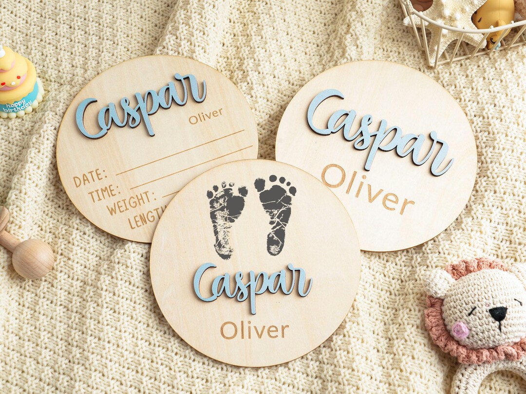 Custom Baby Arrival Announcement Sign,baby Name With Birth Stats,baby ...
