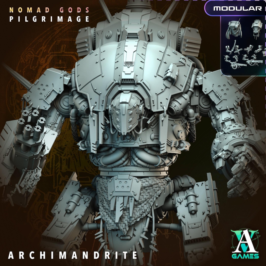 Archimandrite – Heavy War Mech | Nomad Gods: Pilgrimage (archvillain Games) - Etsy
