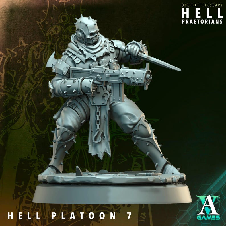 Hell Platoon Infantry Squad – W/ Optional Priest and Overseer | Resin ...