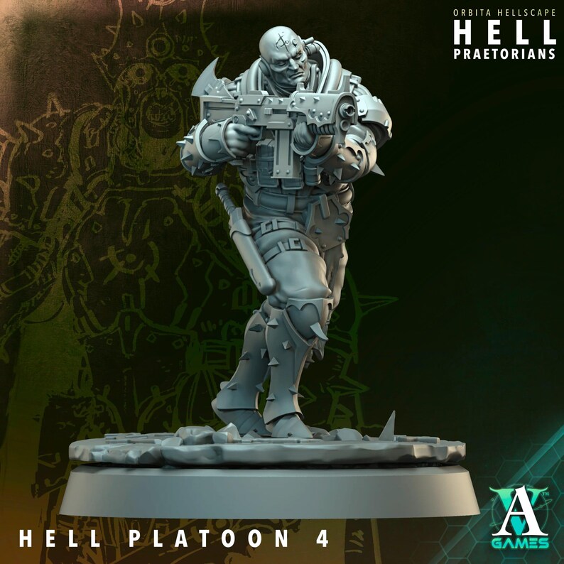 Hell Platoon Infantry Squad – W/ Optional Priest and Overseer | Resin ...