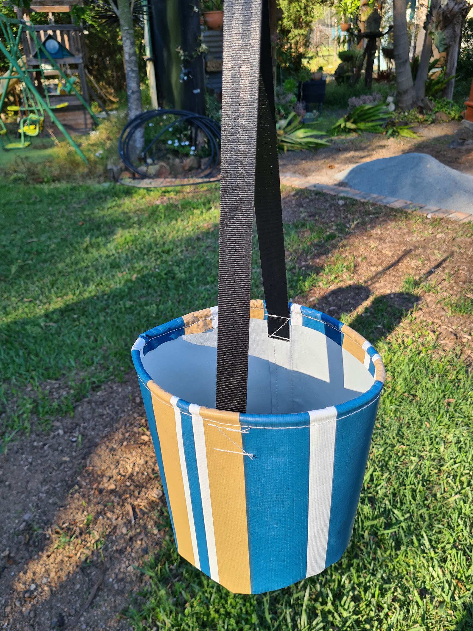 Peg Bag-clothes Peg Bag-hanging Peg Bag-peg Bucket Bag-stripped Peg Bag ...