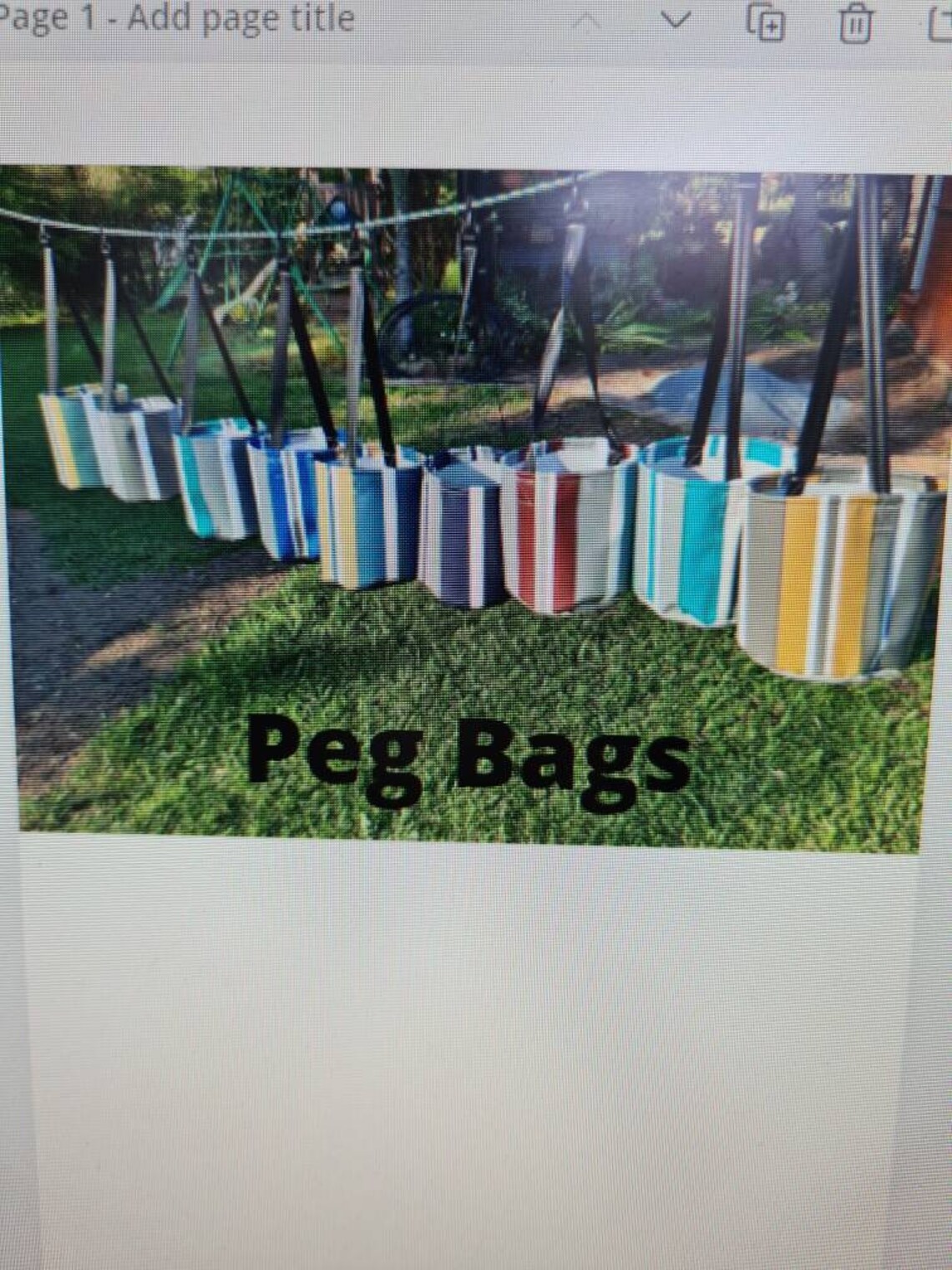 Peg Bag-clothes Peg Bag-hanging Peg Bag-peg Bucket - Etsy