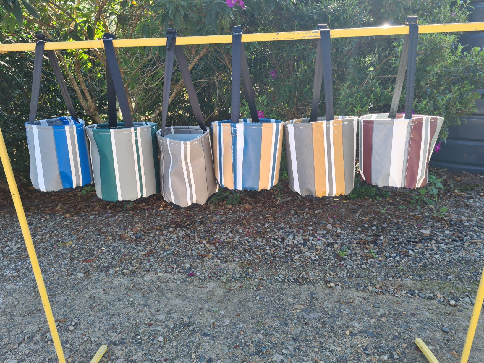 Peg Bag-clothes Peg Bag-hanging Peg Bag-peg Bucket Bag-stripped Peg Bag ...