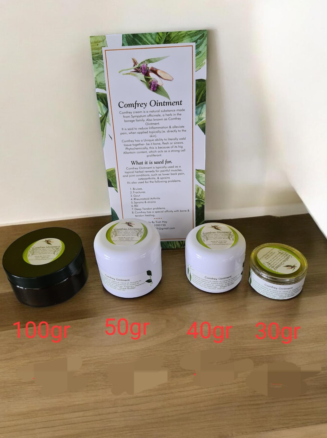 Comfrey Ointment-knit Bone Herb-healing Ointment-natural Cream - Etsy