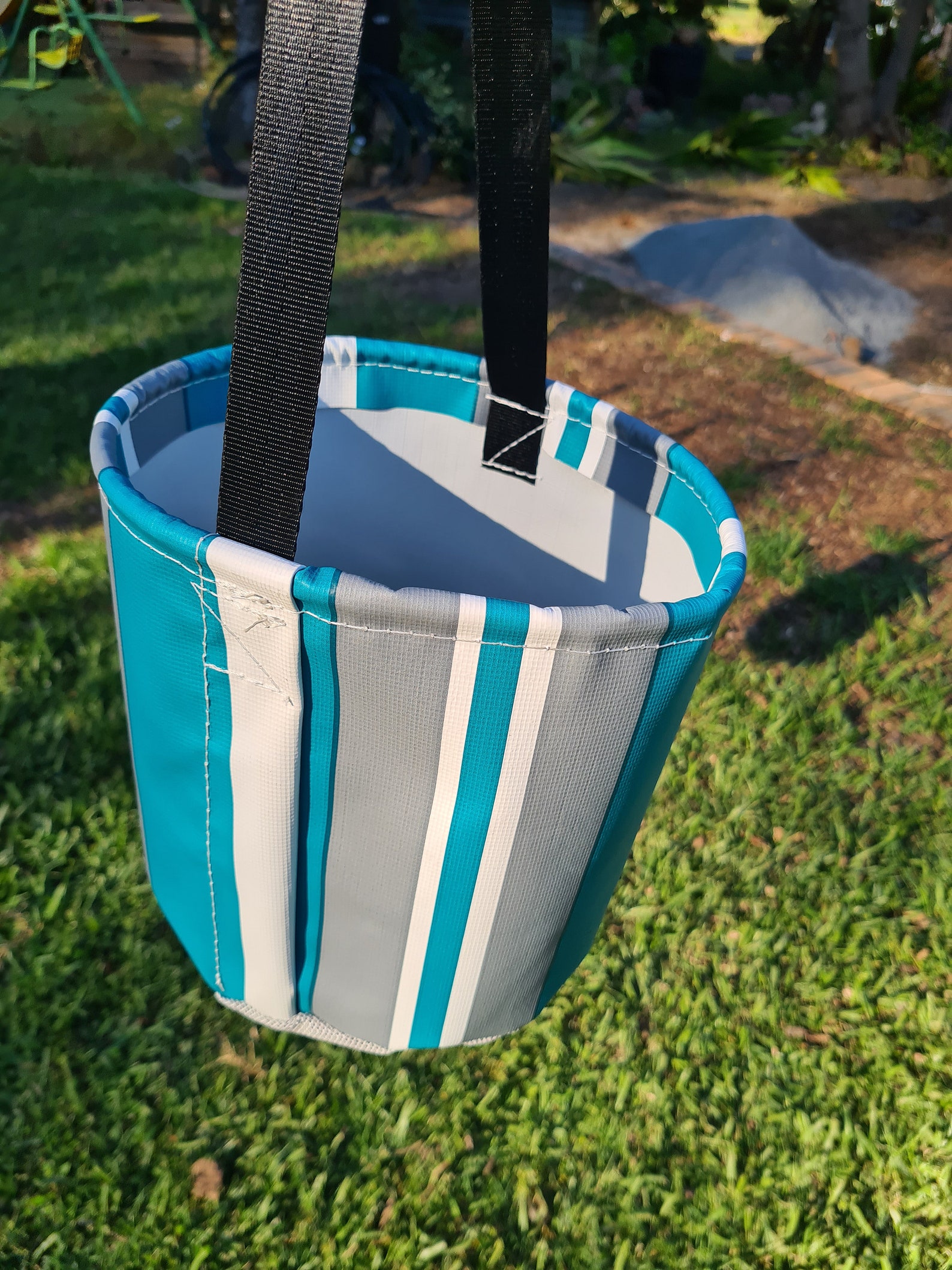 Peg Bag-clothes Peg Bag-hanging Peg Bag-peg Bucket Bag-stripped Peg Bag ...