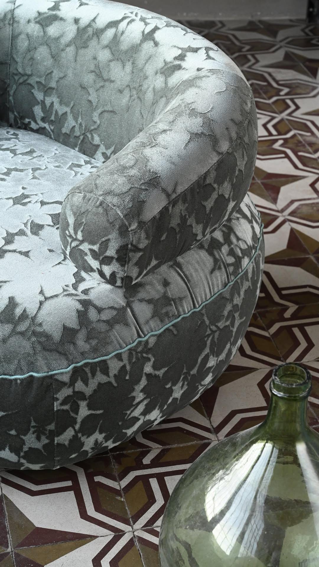 Luxury Tone-on-tone Jacquard Velvet Upholstery Fabric, Deep Textured ...