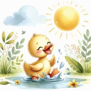 One Little Duck and Other Number Rhymes for Young Children - Etsy