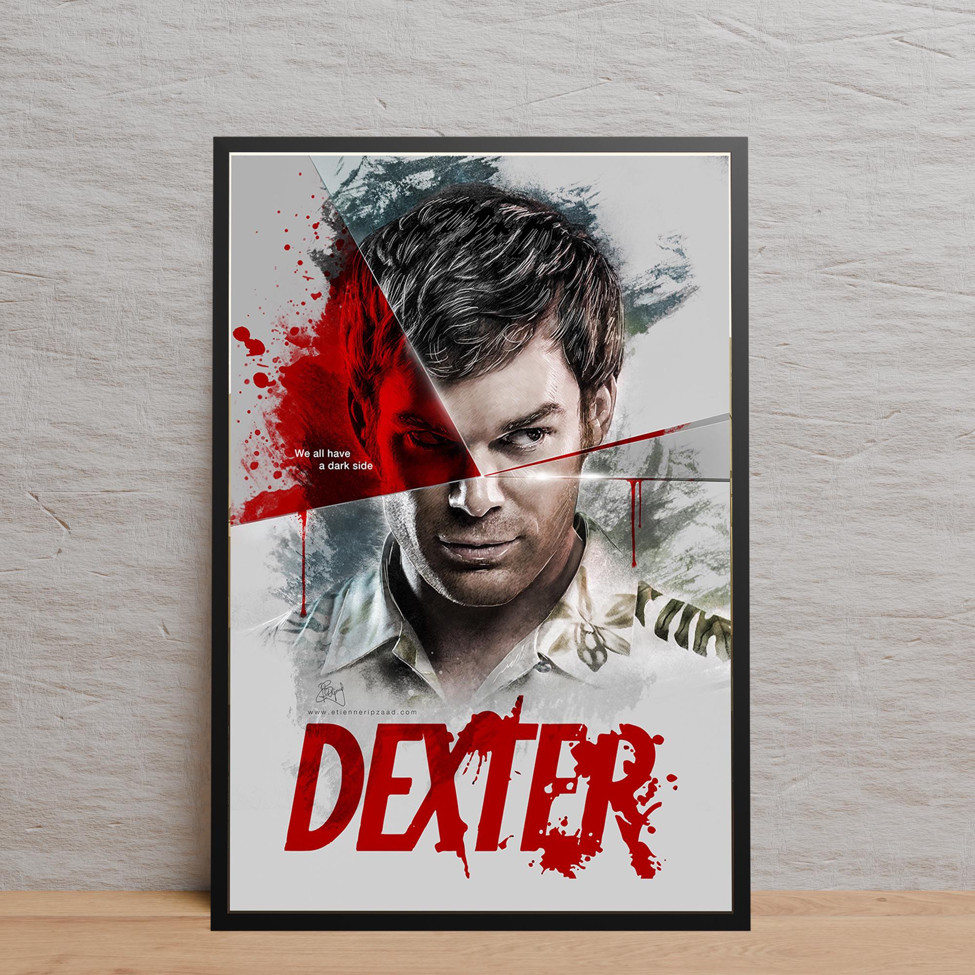 Dexter Poster, Dexter Morgan Wall Art, Horror Tv Series Poster Rolled ...