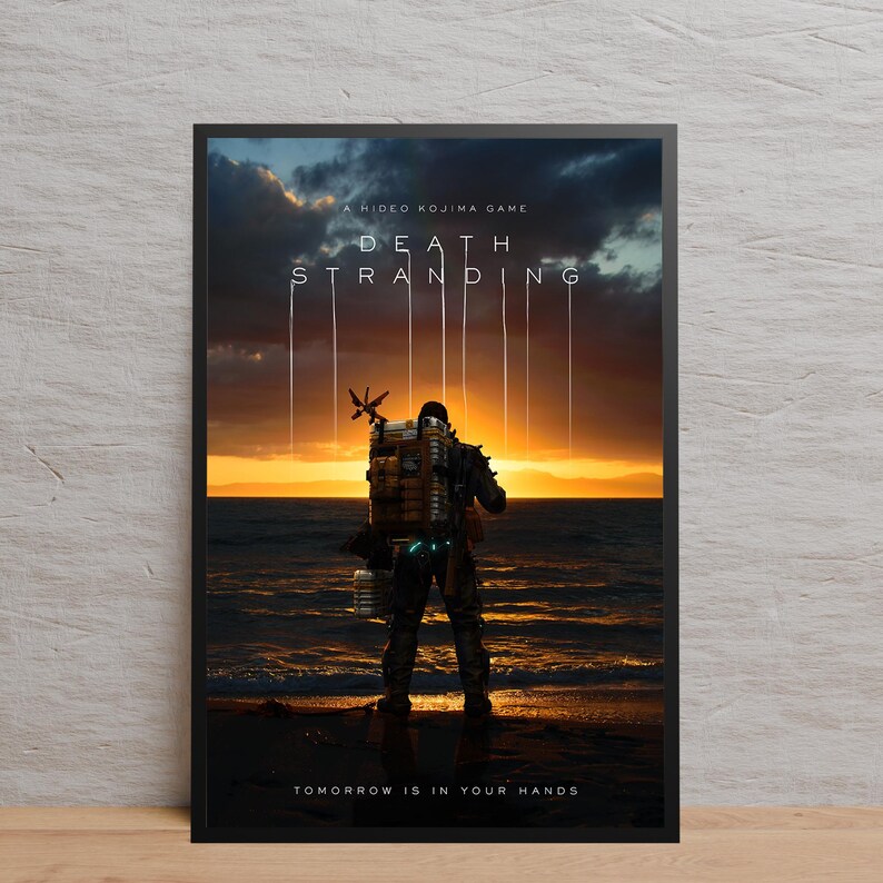 Death Stranding Poster, Sam Wall Art, Mads Mikkelsen Poster, Rolled ...
