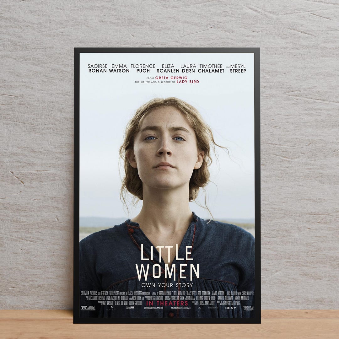 Little Women Poster, Emma Watson Wall Art, Saoirse Ronan Poster, Rolled ...