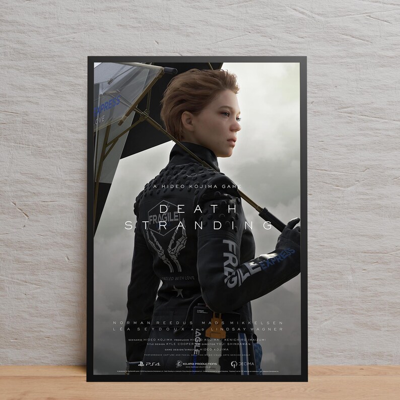 Death Stranding Poster, Sam Wall Art, Mads Mikkelsen Poster, Rolled ...
