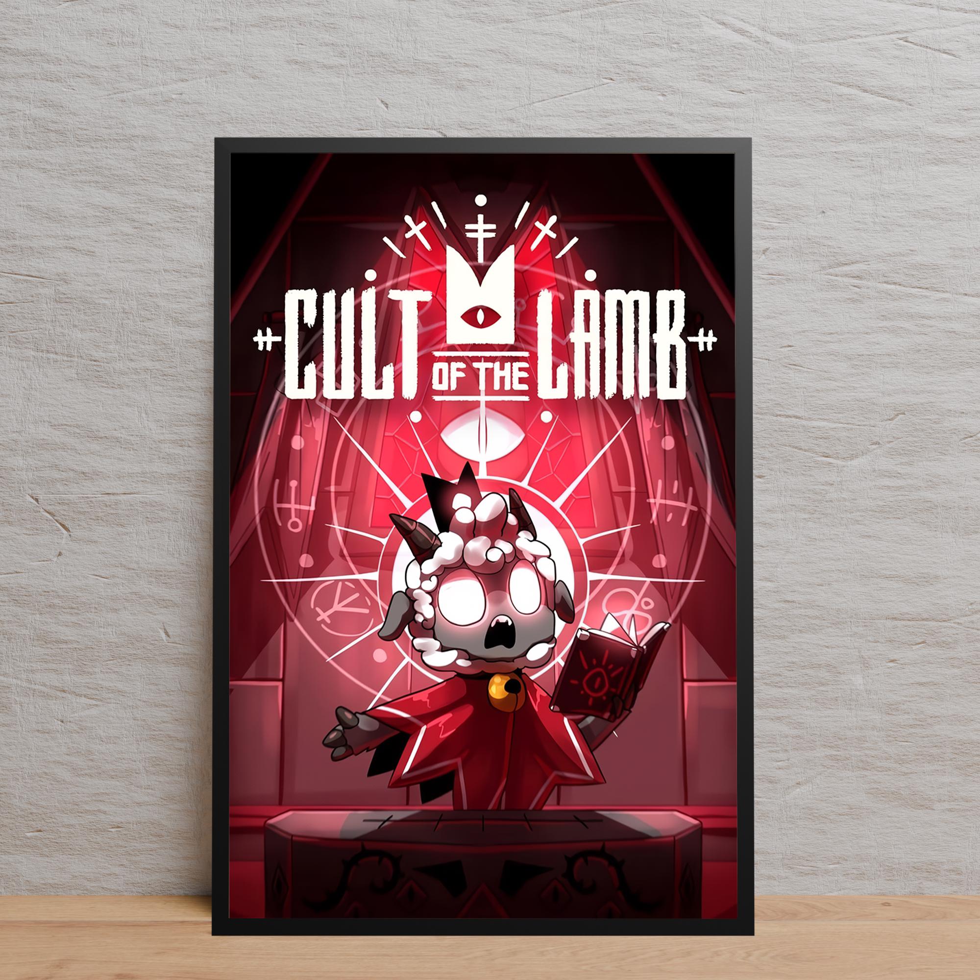 Cult of the Lamb Poster, the Lamb Wall Art, Game Poster Rolled Canvas ...