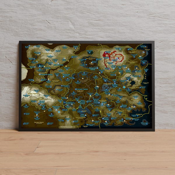Zelda Map - Etsy