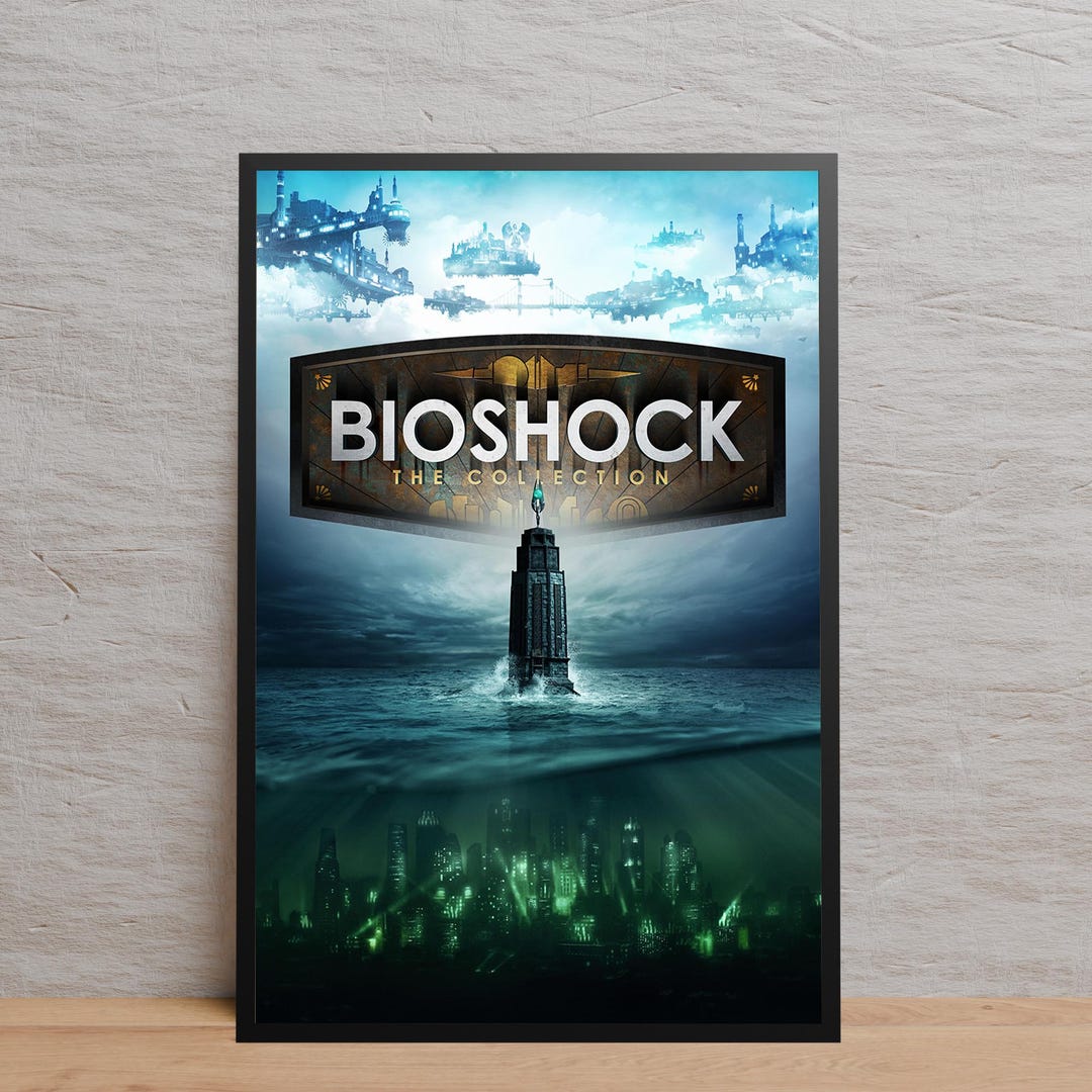 Bioshock Poster, Rapture & Columbia Wall Art, Rolled Canvas Print, Room ...