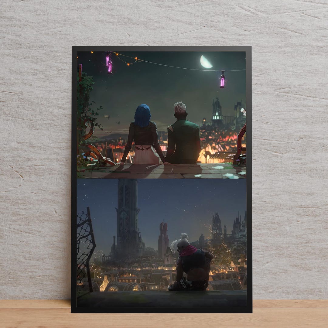 Arcane Poster, Jinx and Ekko Wall Art, Ekko and Powder Poster, Maybe in ...