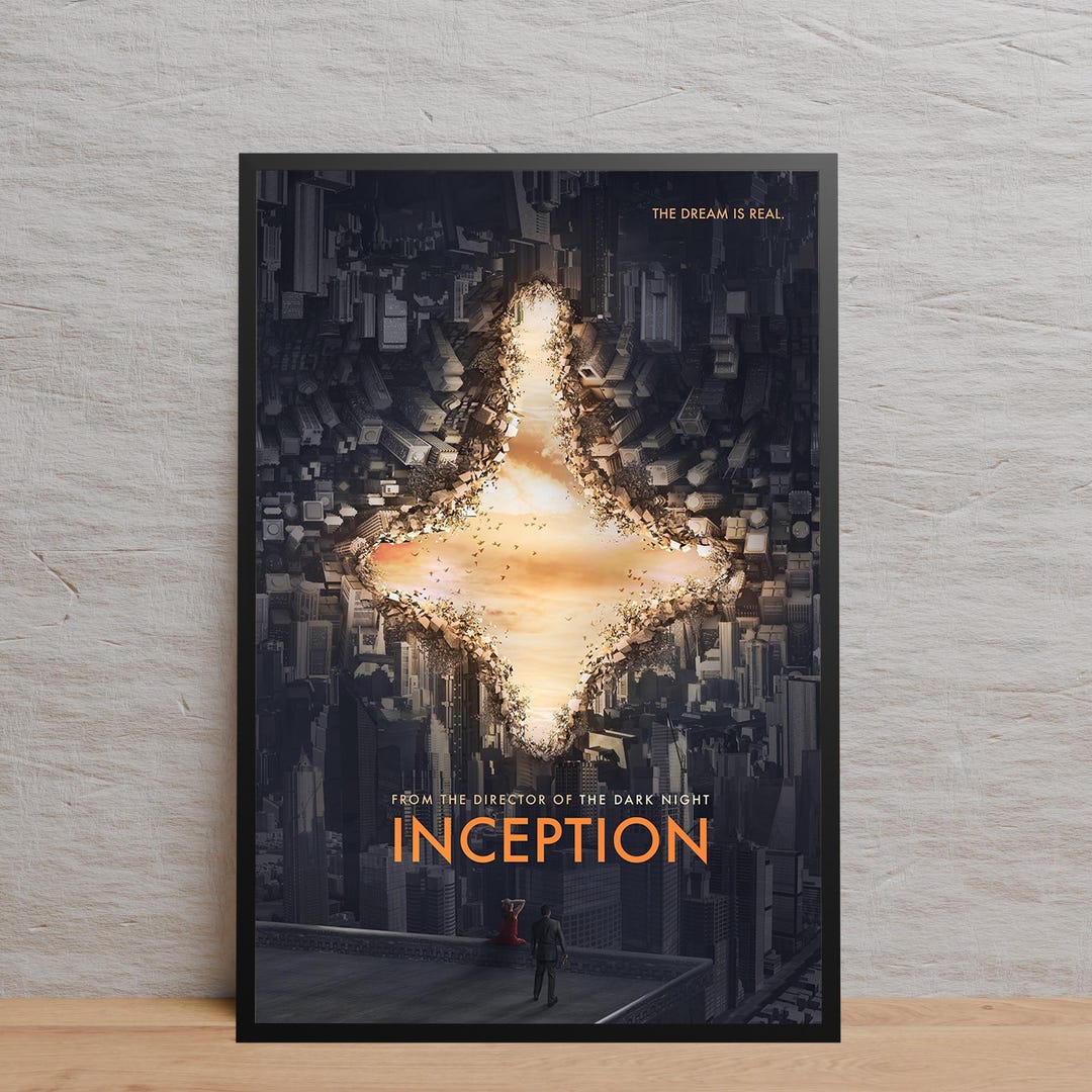 Inception Poster, Leonardo Dicaprio Wall Art, Film Poster, Rolled ...