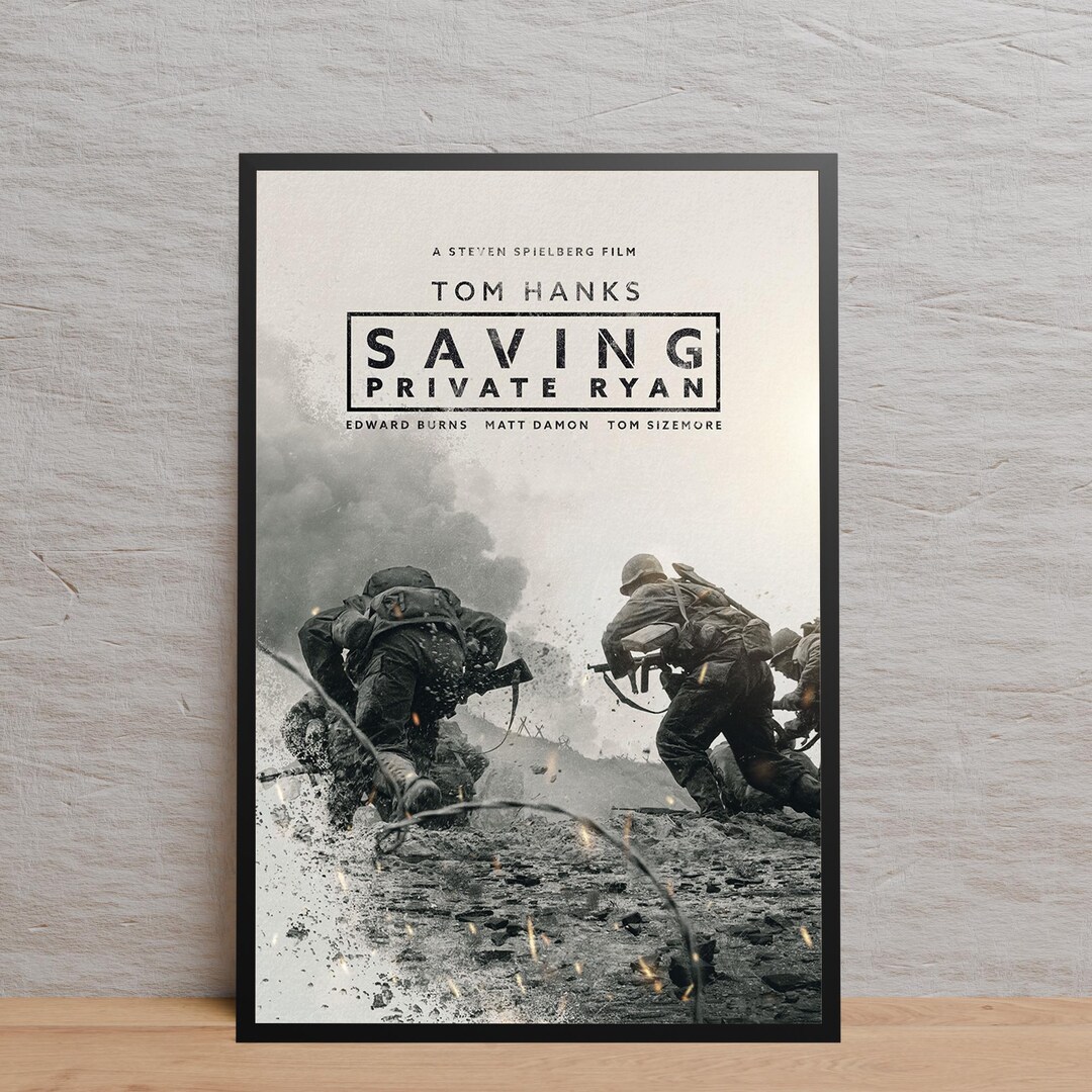 Saving Private Ryan Poster, Tom Hanks Wall Art, World War II Poster ...