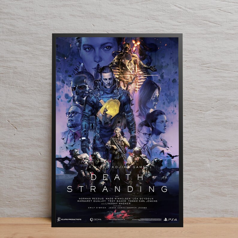 Death Stranding Poster, Sam Wall Art, Mads Mikkelsen Poster, Rolled ...