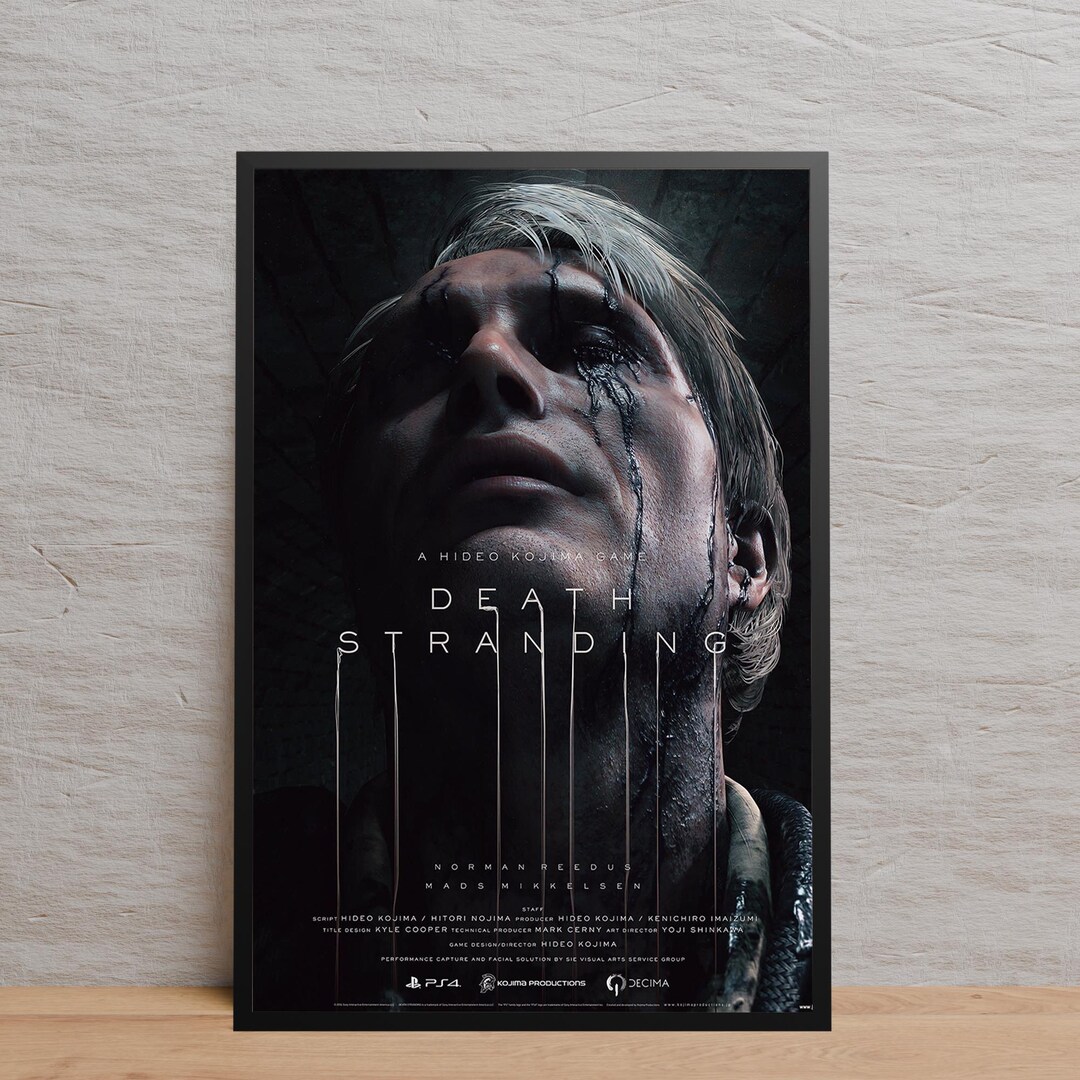 Death Stranding Poster, Sam Wall Art, Mads Mikkelsen Poster, Rolled ...