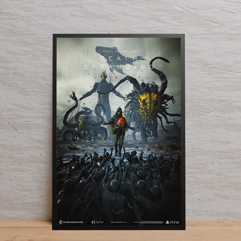 Death Stranding Poster, Sam Wall Art, Mads Mikkelsen Poster, Rolled ...