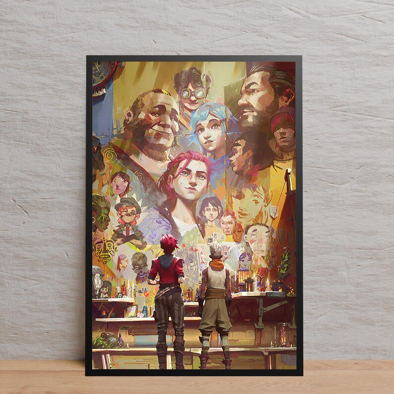 Arcane Poster, Jinx and Ekko Wall Art, Ekko and Powder Poster, Maybe in ...