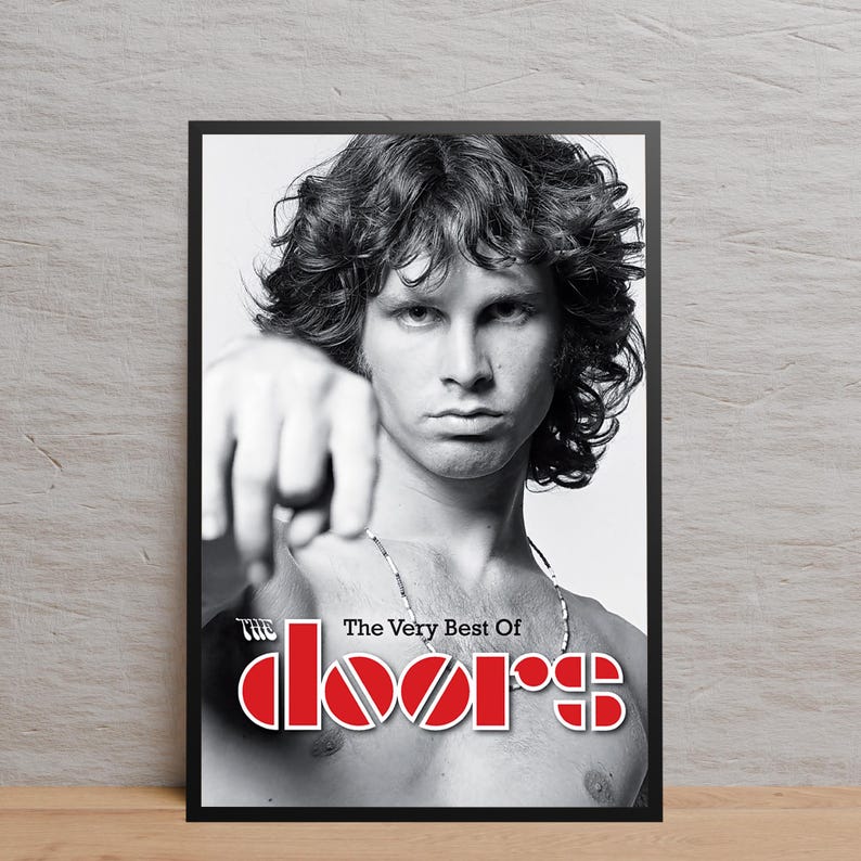 The Doors Poster, Jim Morrison Wall Art, American Band Poster, Rolled ...