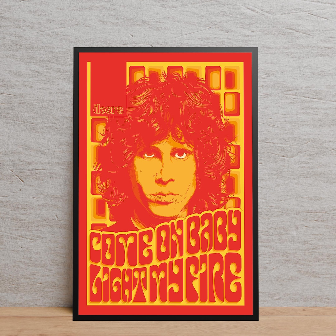 The Doors Poster, Jim Morrison Wall Art, American Band Poster, Rolled ...