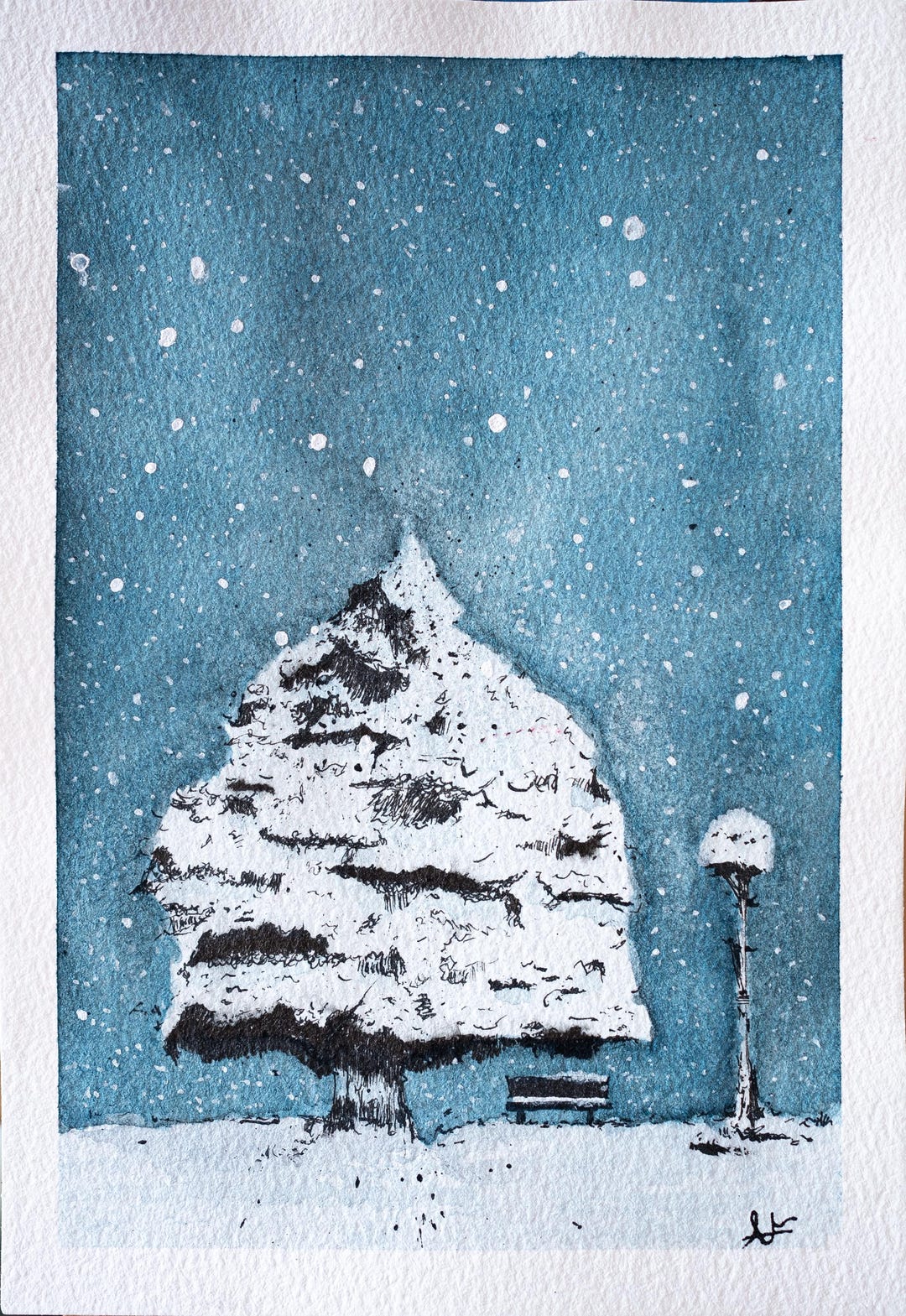 Thats a Cold Tree - Original Art Print - Etsy