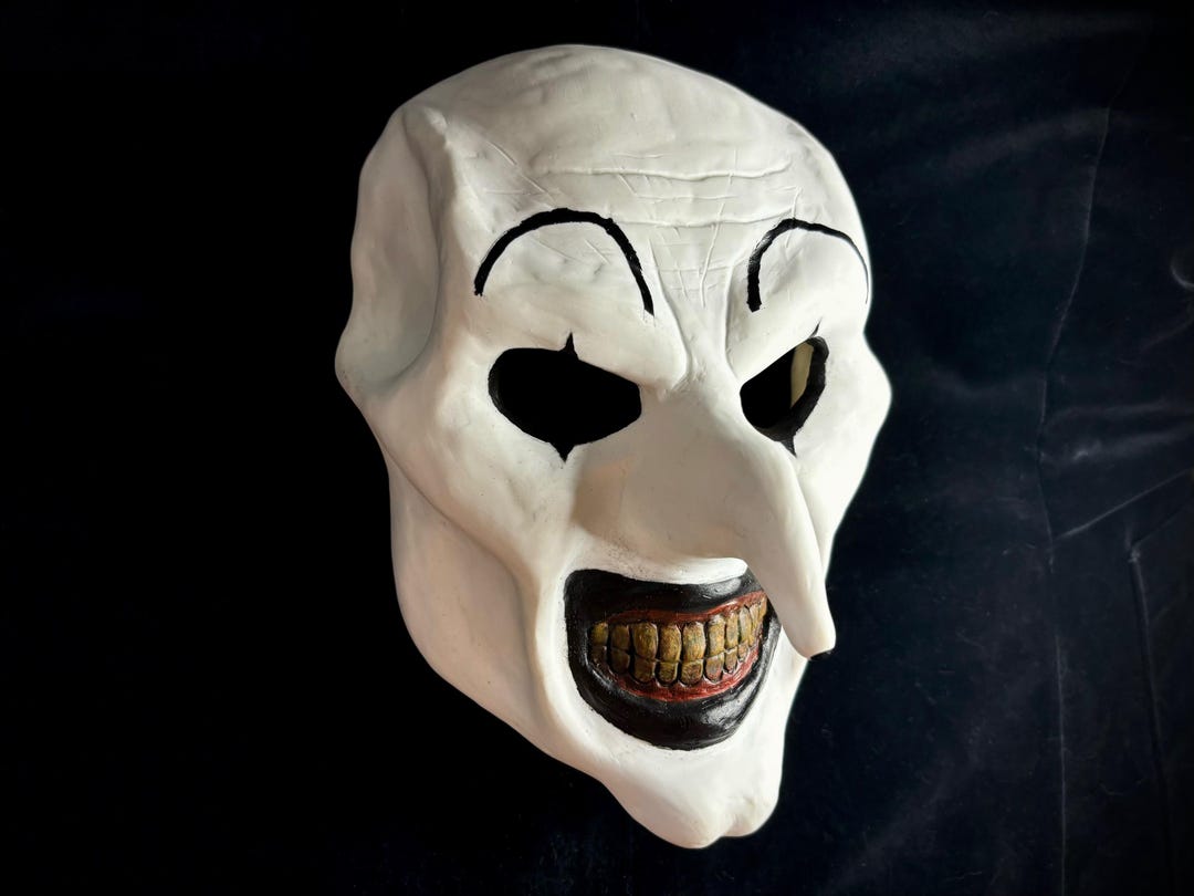 Resin-cast CLOWN ART Mask ~ Terrifier Cosplay (handmade) | Spooky ...