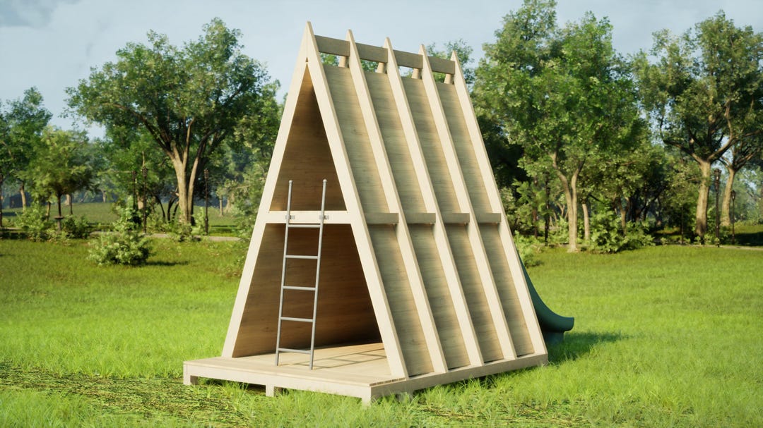 Triangular Hut Plans Diy - Etsy
