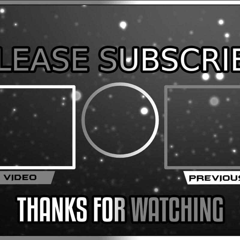 Youtube End Screen - Etsy