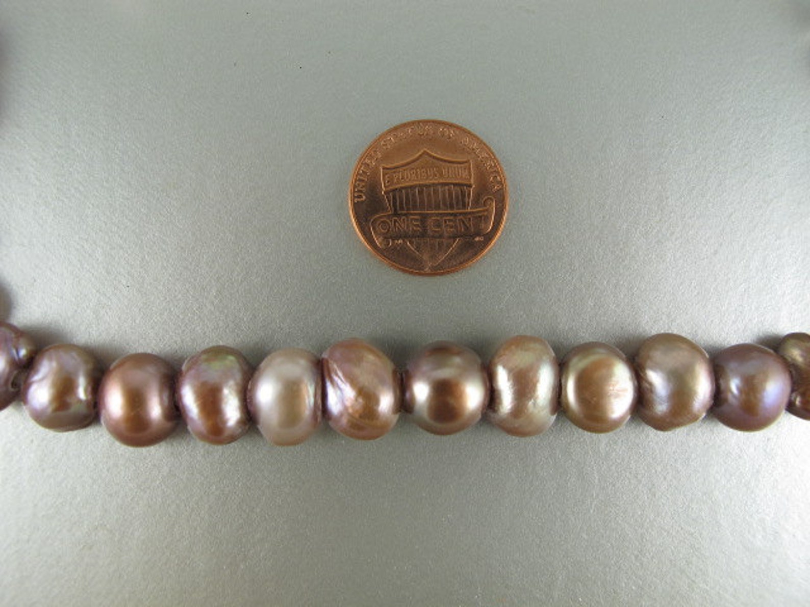 Baroque Button Pearls LARGE HOLE, Latte Rose, 9 Mm, 2.5mm Hole,12 Loose ...