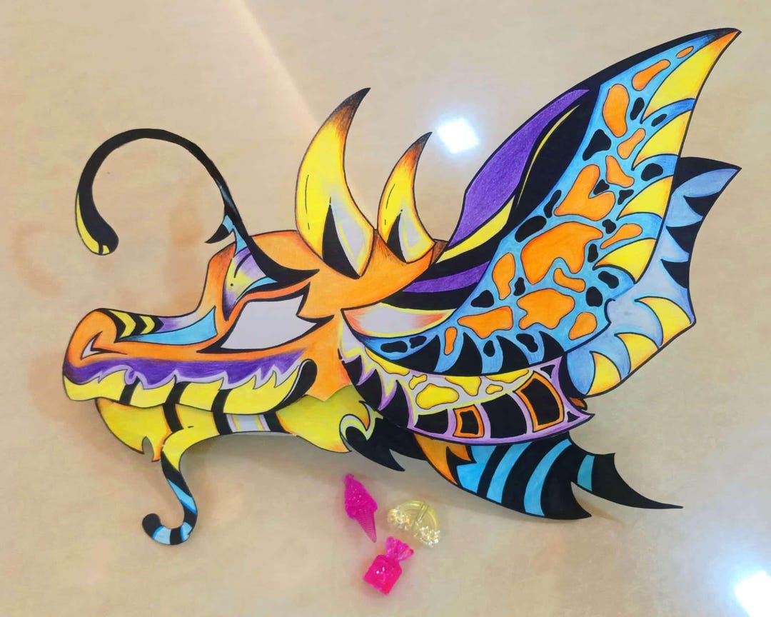 Dragon Puppets, Paper Dragon, Handmade, Original Design, Art and Crafts ...