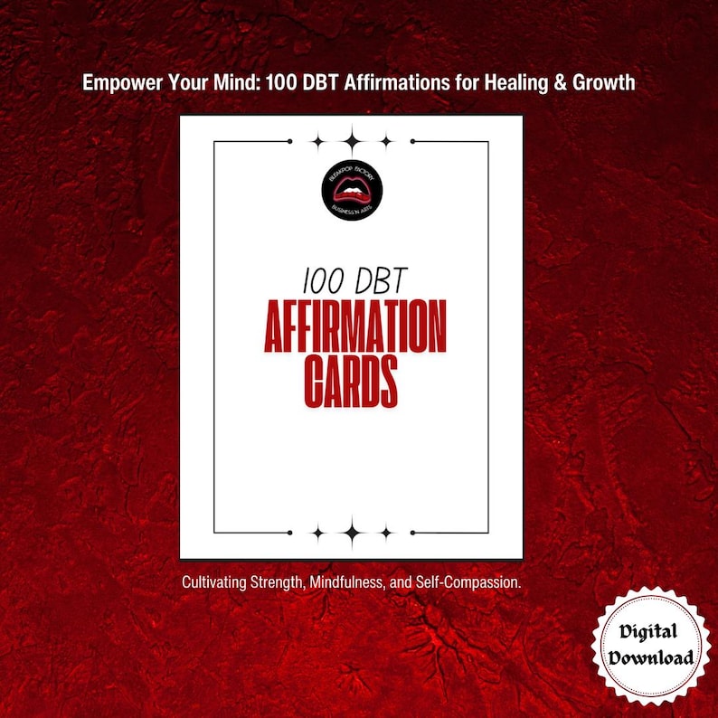 100 DBT Affirmation Cards - Etsy