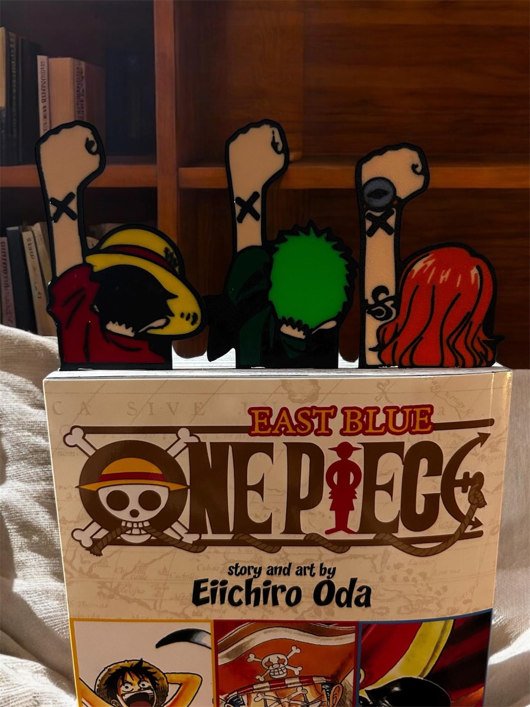 One Piece Inspired Manga Bookmarks and Set With Display Tray - Durable ...