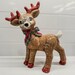 1980's Vintage Kimple Quilted Ceramic Mold Christmas Reindeer Figurines ...