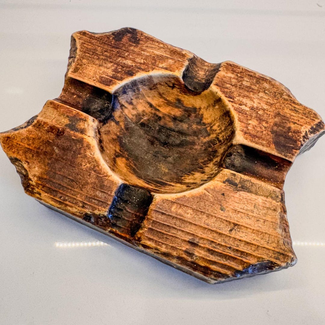 1960’s Rare Rustic Vintage Spanish Lobeco Solid Wood Cigar Ash Tray - Etsy