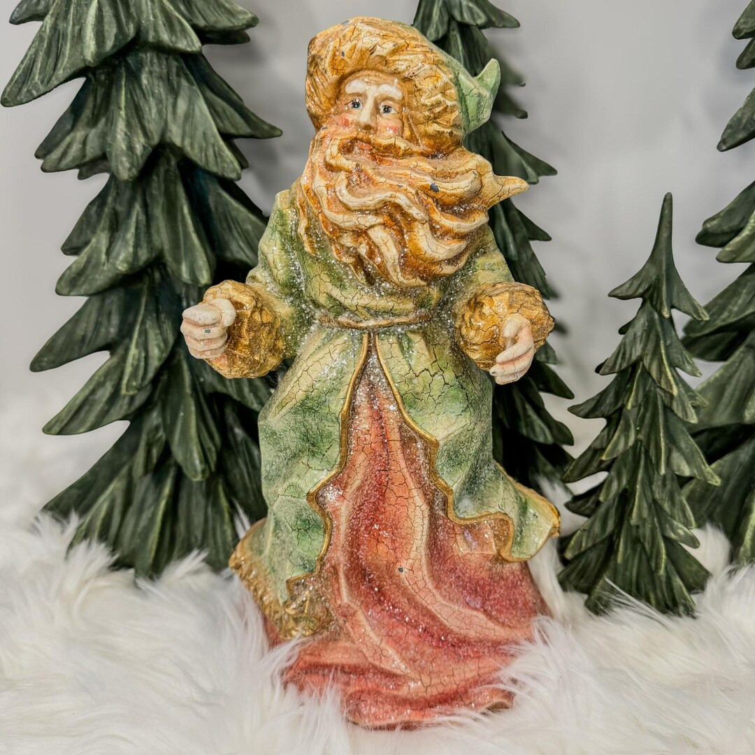 Victorian Santa/father Christmas Tabletop Decor in Pastel Hues Light ...